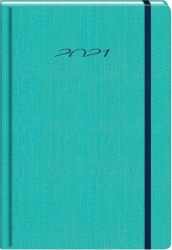 Ημερολογιο Ημερησιο 2021 Silk 510 Με Λαστιχο 16.6 X 23.8 Array Τιρκουαζ ...