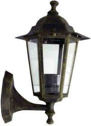 Eurolamp Array Απλικα Τοιχου Αλουμινιου Εξαγωνη Μπρονζε Προς Τα Πανω ...