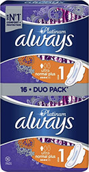 Σερβιετες Always Ultra Platinum Normal Vp 16ττμχ 80741232 - Σερβιετες ...