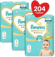 Πανες Pampers Premium Care No2 3x68 Jumbo - Πανες μωρου (ANA.PNS0579)