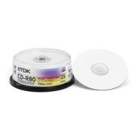 Tdk Cd-r 52x 80 Min 700mb Printable Cakebox 25pcs - Οπτικοι δισκοι (ANA.TDK0036)