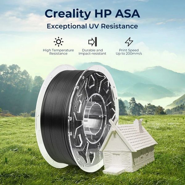 Creality Hp-asa Black Filament - Weather & Uv & Impact Resistance - 1. ...