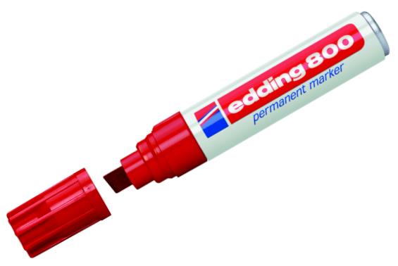 Ανεξιτηλος Μαρκαδορος Edding 800 Κοκκινο Χρωμα - Marker (ANA.EDD0202)