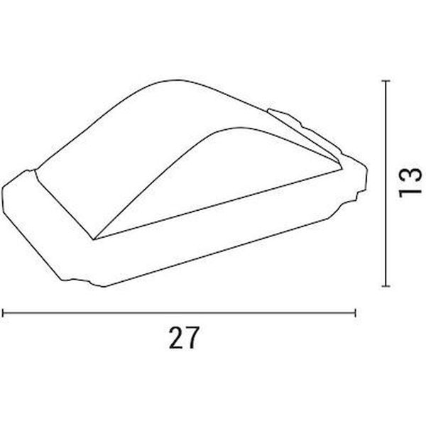 Eurolamp Array Απλικα Τοιχου Αλουμινιου Γκρι 147-55072 - Φωτιστικα (ANA ...