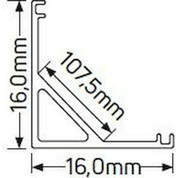 Geyer Προφιλ Αλουμινιου Al601 Για Ταινια Led Εως 10mm - Λαμπες (ANA ...