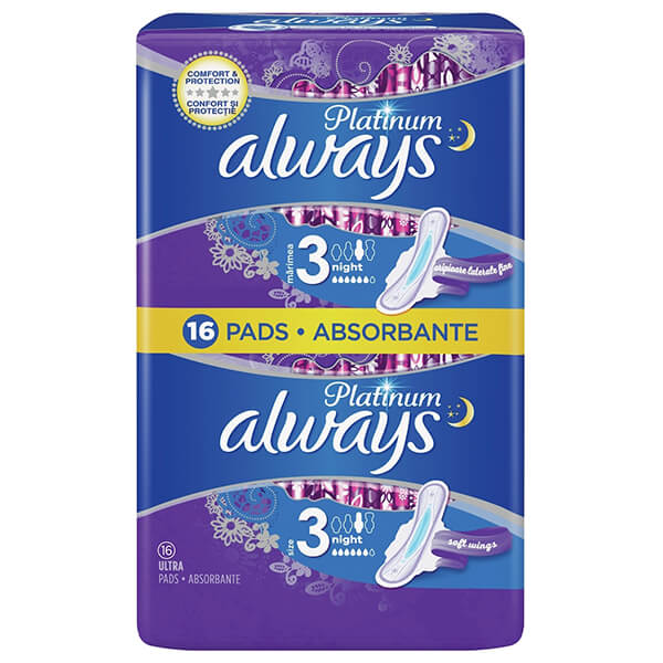 Σερβιετες Always Ultra Platinum Night Trio 80741239 - Σερβιετες-ταμπον ...