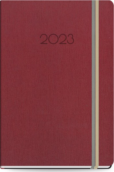 Ημερολογιο Ημερησιο 2023 Με Λαστιχο Duotones 13.8 X 20.4 Κοκκινο ...
