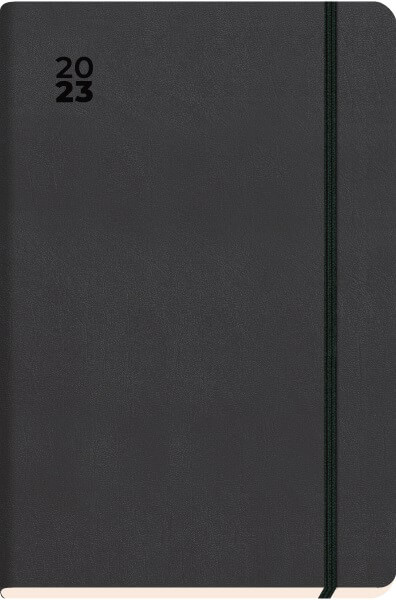 Ημερολογιο Ημερησιο 2023 Με Λαστιχο Elegant Soft 16.5 X 23.8 Μαυρο ...