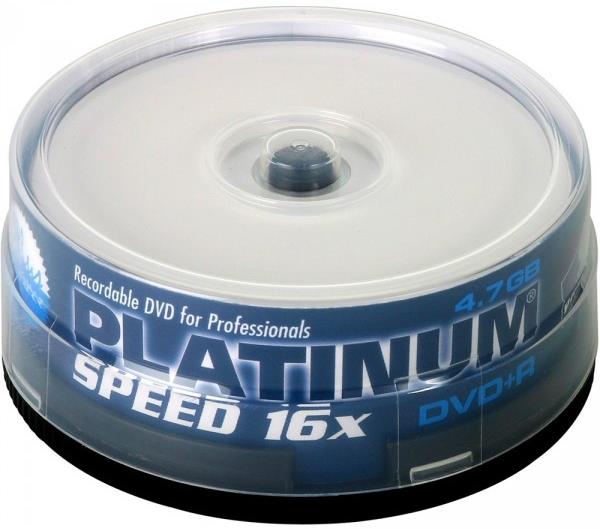 Platinum Dvd+r 4.7gb 16x Inkjet White Full Surface Printable Cakebox ...