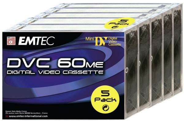 Emtec Dvc 60me Mini Dv 5pcs - Dv tapes (ANA.EMC0124)