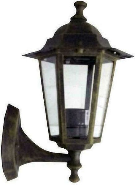 Eurolamp Array Απλικα Τοιχου Αλουμινιου Εξαγωνη Μπρονζε Προς Τα Πανω ...