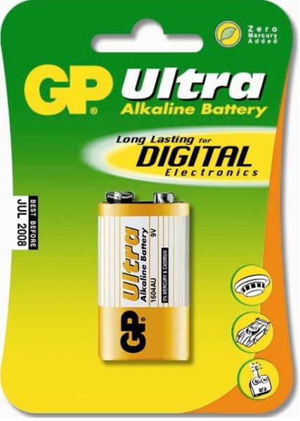Μπαταρια Gp Ultra Alcaline 9v 1 Tem - Μπαταριες (ANA.GPB0005)