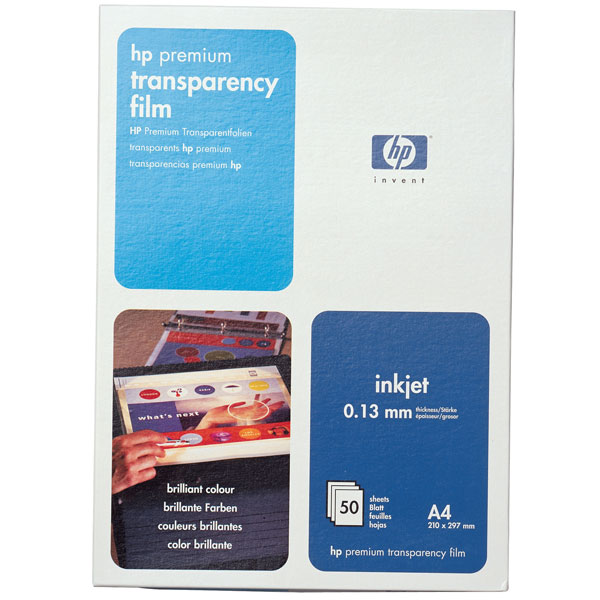 Γνhσιο Χαρτi Hp Premium Transparency Film A4 - (210x297mm) 50 Φυλλα Με ...