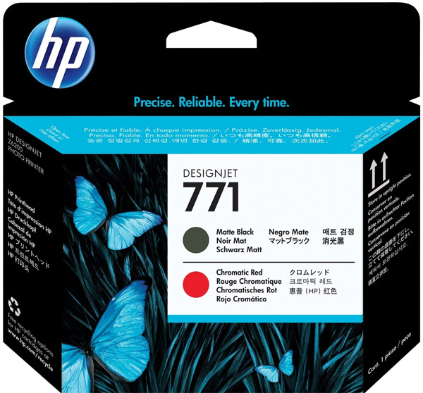 Hp Printhead No.771 Για Djz6200 Matte Black/red Oem: Ce017a - Inkjet ...