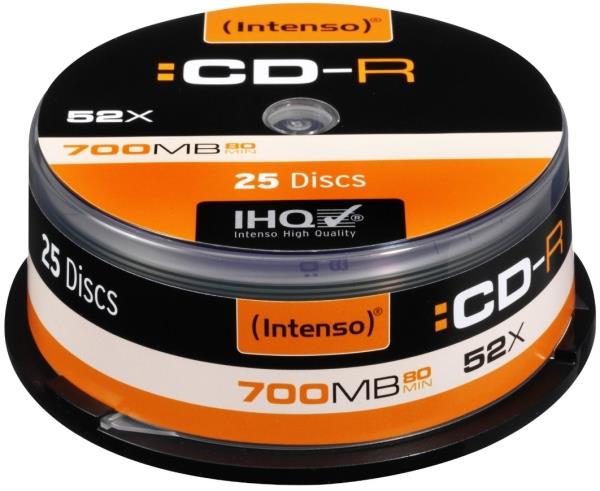 Intenso Cd-r 52x 80min 700mb Array 1001124 25pcs - Οπτικοι δισκοι (ANA ...