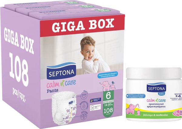 Septona Calm N' Care Πανες-βρακακια Array Extra Large No6 (14-20) 108 ...