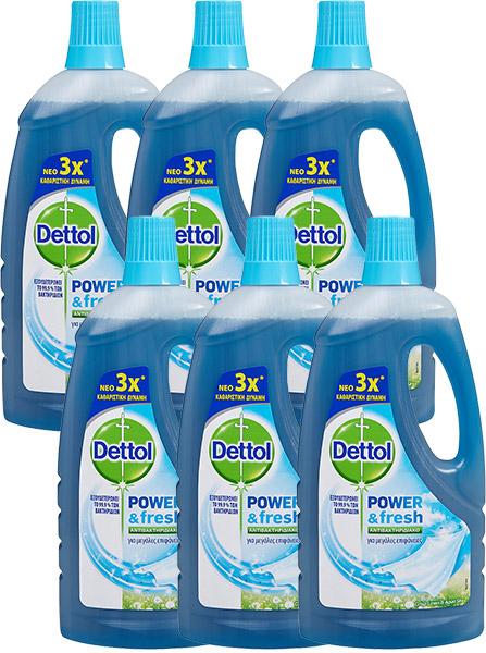 Dettol Diluted Atlantic Fresh Αντιβακτηριδιακο Array 1 Lt 6τμχ ...