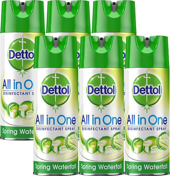 Dettol Απολυμαντικο Σπρευ Springwaterfall 400 Ml 6τμχ - Αντισηπτικα ...