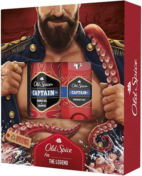 Old Spice Captain The Legend Gift Pack - Σετ δωρου περιποιησης (ANA ...