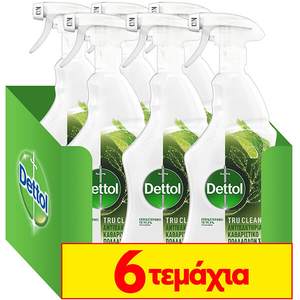 Dettol Αντιβακτηριδιακο Πολυκαθαριστικο Spray Tru Clean Λαιμ ...