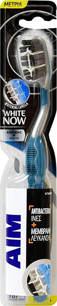 Οδοντοβουρτσα Aim White Now Antibac Μετρια - Οδοντοβουρτσες (ANA.PRC1301)