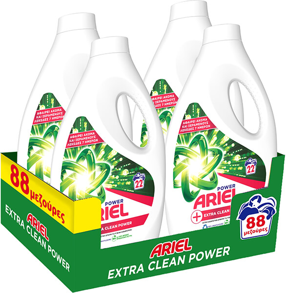 Ariel Υγρο Απορρυπαντικο Ρουχων Extra Clean 88μεζ (44+44δωρο) 80729572 ...