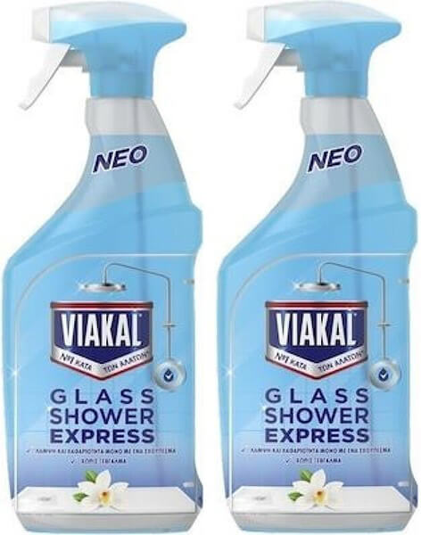 Viakal Spray Καθαριστικο Για Αλατα Glass Shower Express (1500ml ...