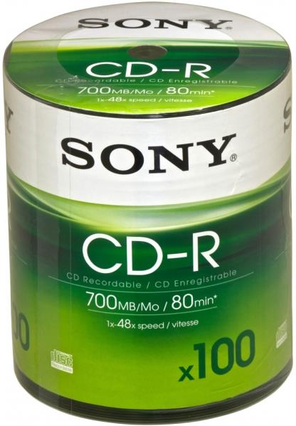 Sony Cd-r 700mb / 80min 48x Shrink Pack 100pcs - Οπτικοι δισκοι (ANA ...
