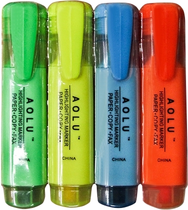 Μαρκαδοροι Υπογραμμισης 4τεμ - Marker (ANA.TSG0026)