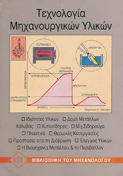 Τεχνολογια Μηχανουργικων Υλικων - Τεχνικες εκδοσεις (BKS.0615083)