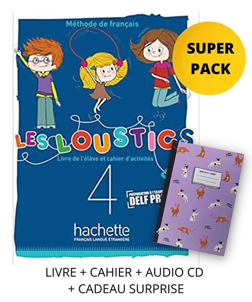 Les Loustics Mini Volume 4 A1 Super Pack (livre + Cahier + Lexique + Cadeau Surprise) - Εκμαθηση ...