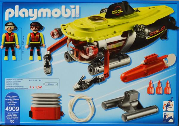 Playmobil 4909 Deep Sea Submarine With Underwater Motor-καταδυτικο ...
