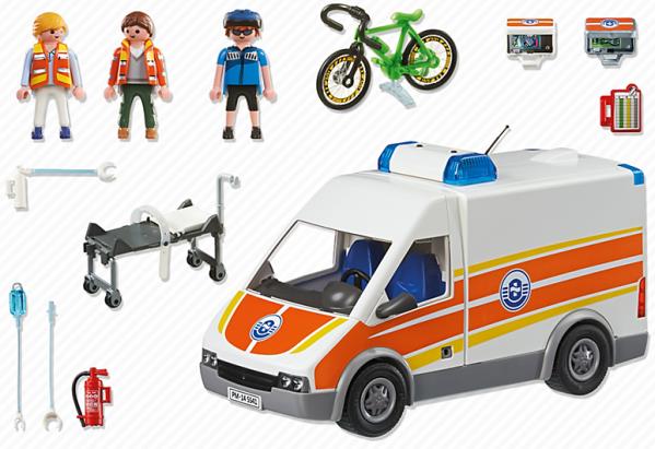 Playmobil 5541 Ασθενοφορο Με Φαρο Και Σειρηνα - Playmobil (EPI.03580)