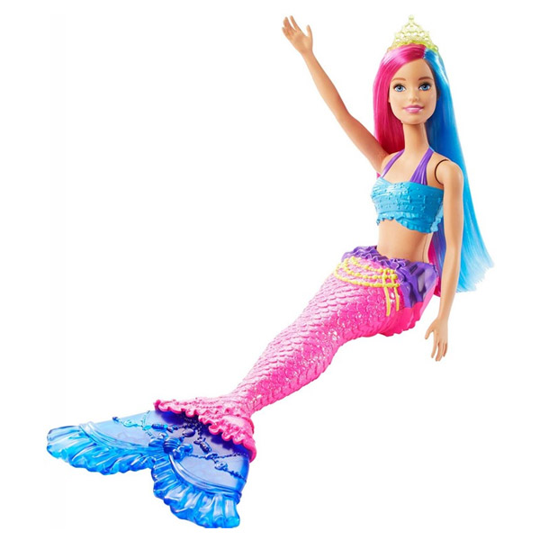 Mattel Barbie: Dreamtopia - Pink And Blue Hair Mermaid Doll (gjk0 ...