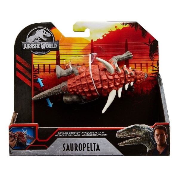Mattel Jurassic World Dino Rivals Savage Strike - Sauropelta (gjn91 ...