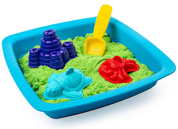 Kinetic Sand - Green Sandbox Set (20106637) - Εκπαιδευτικα (EPI.11629)
