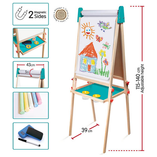 Μαγνητικος Επιδαπεδιος Πινακας Mega EAsel Deluxe - Εκπαιδευτικα (EPI.16677)