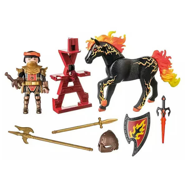 Playmobil 71213 Burnham Raiders - Ιπποτης Και Αλογο Της Φωτιας ...