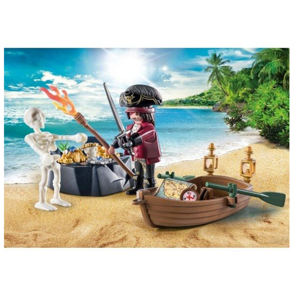 Playmobil 71254 Starter Pack Πειρατης Με Βαρκουλα Και Θησαυρο ...