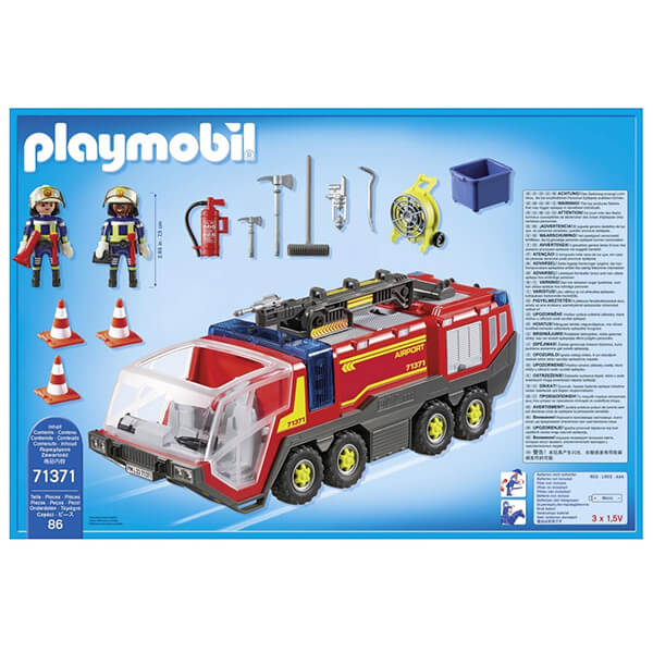 Playmobil 71371 Πυροσβεστικο Οχημα Με Φωτα Ηχο & Πυροσβεστικο Κανονι ...