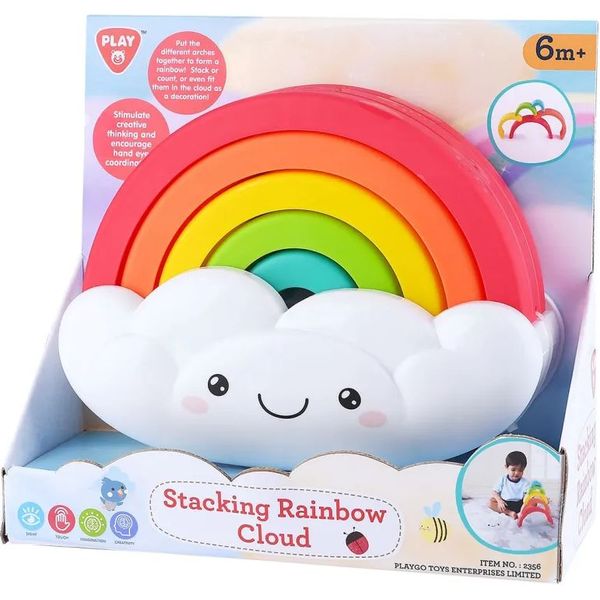 Playgo Stacking Rainbow Cloud (2356) - Εκπαιδευτικα (EPI.22642)