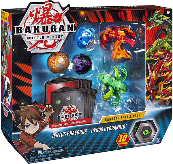 Bakugan Battle Pack - Ventus Phaedrus Pyrus Hydranoid (20115151 ...