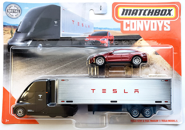 Matchbox Convoys Tesla Semi Box Trailer Array 2015 Tesla Models S ...