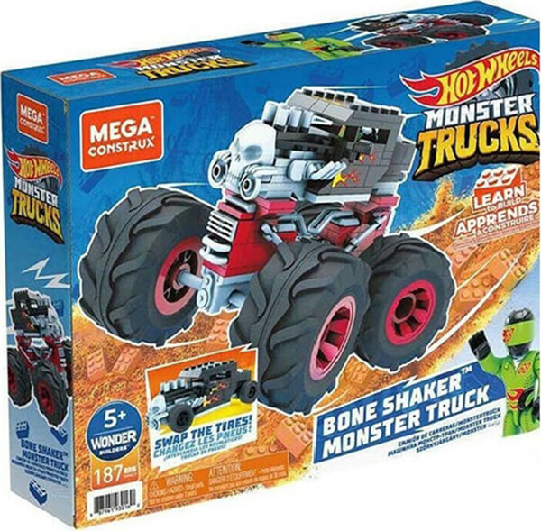 Mega Bloks - Hot Wheels Monster Trucks Οχηματα (3 Σχεδια - 187 Τμχ ...