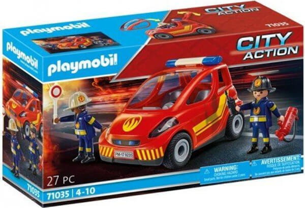 Playmobil 71035 Μικρο Οχημα Πυροσβεστικης Με Πυροσβεστες - Playmobil ...