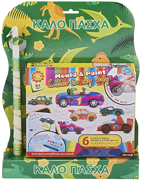 Σετ 6 Μαγνητακια & Σετ Χρωματισμου 45x33cm - Εκπαιδευτικα (EPI.18491)