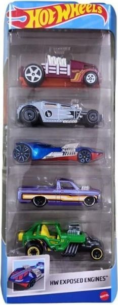 Mattel Hot Wheels - Hw Exposed Engines (set Of 5) - Μινιατουρες (EPI.22383)