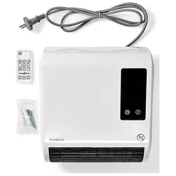 Αεροθερμο Μπανιου Επιτοιχιο 2000w Nedis Htba20wt - Αεροθερμα (HAP.004304)