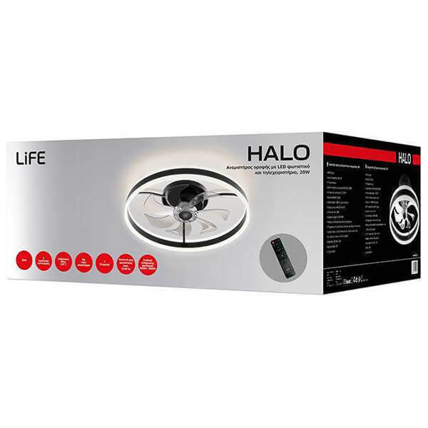 Ανεμιστηρας Οροφης 20w Life Halo Με Rc - Ανεμιστηρες (HAP.004687)