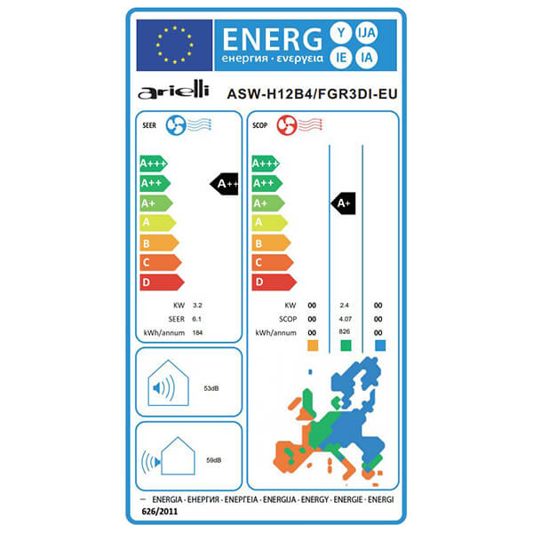 Air Condition Arielli Asw-h12b4/fer3di-eu 12000btu Wifi Inverter ...